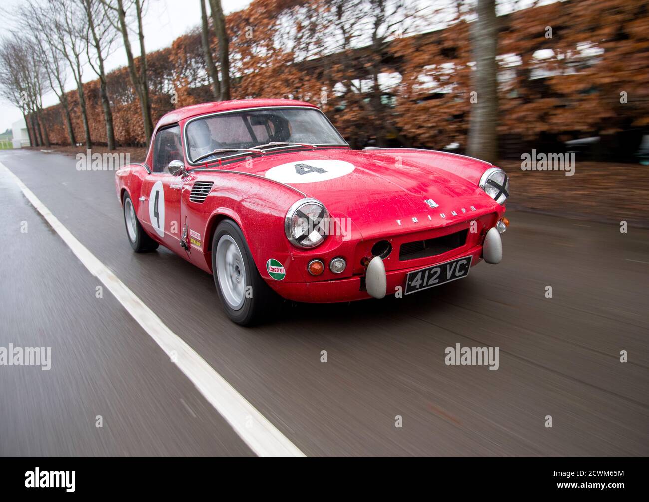 Prototype Triumph Spitfre classic car Stock Photo - Alamy