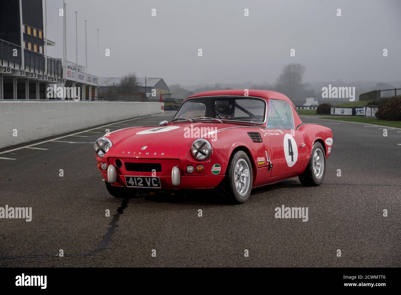 Prototype Triumph Spitfre classic car Stock Photo - Alamy