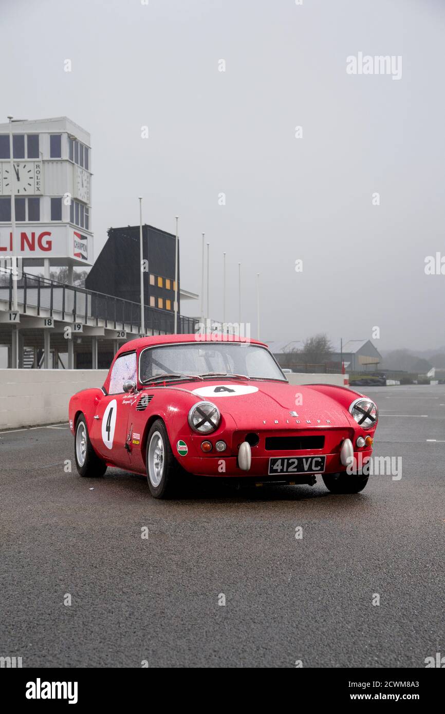 Prototype Triumph Spitfre classic car Stock Photo - Alamy