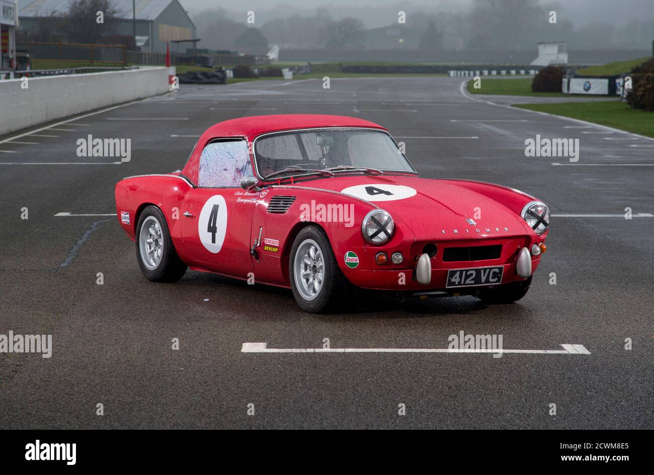 Prototype Triumph Spitfre classic car Stock Photo - Alamy