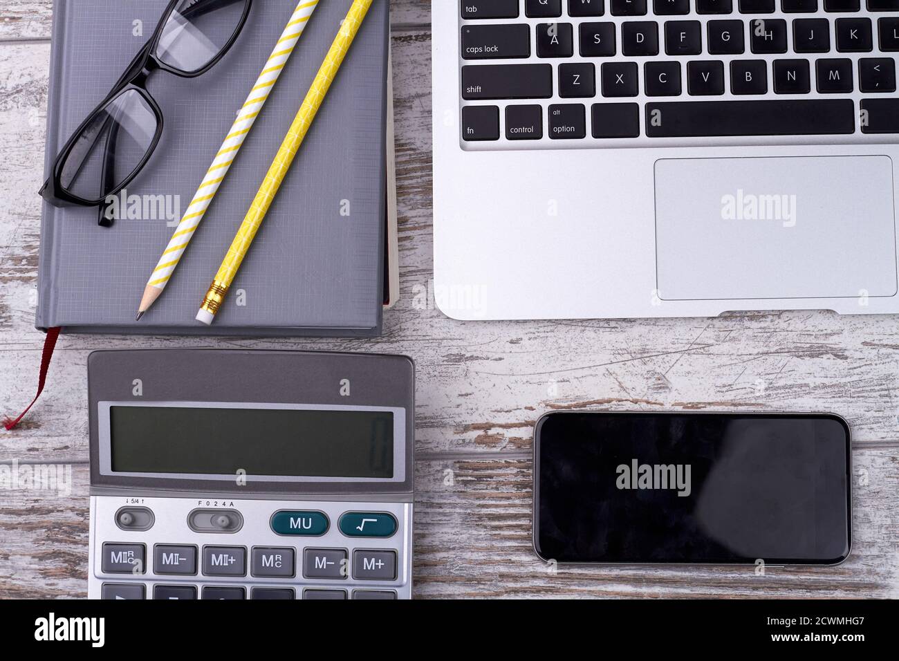 Composition of items for study and productivity Stock Photo - Alamy