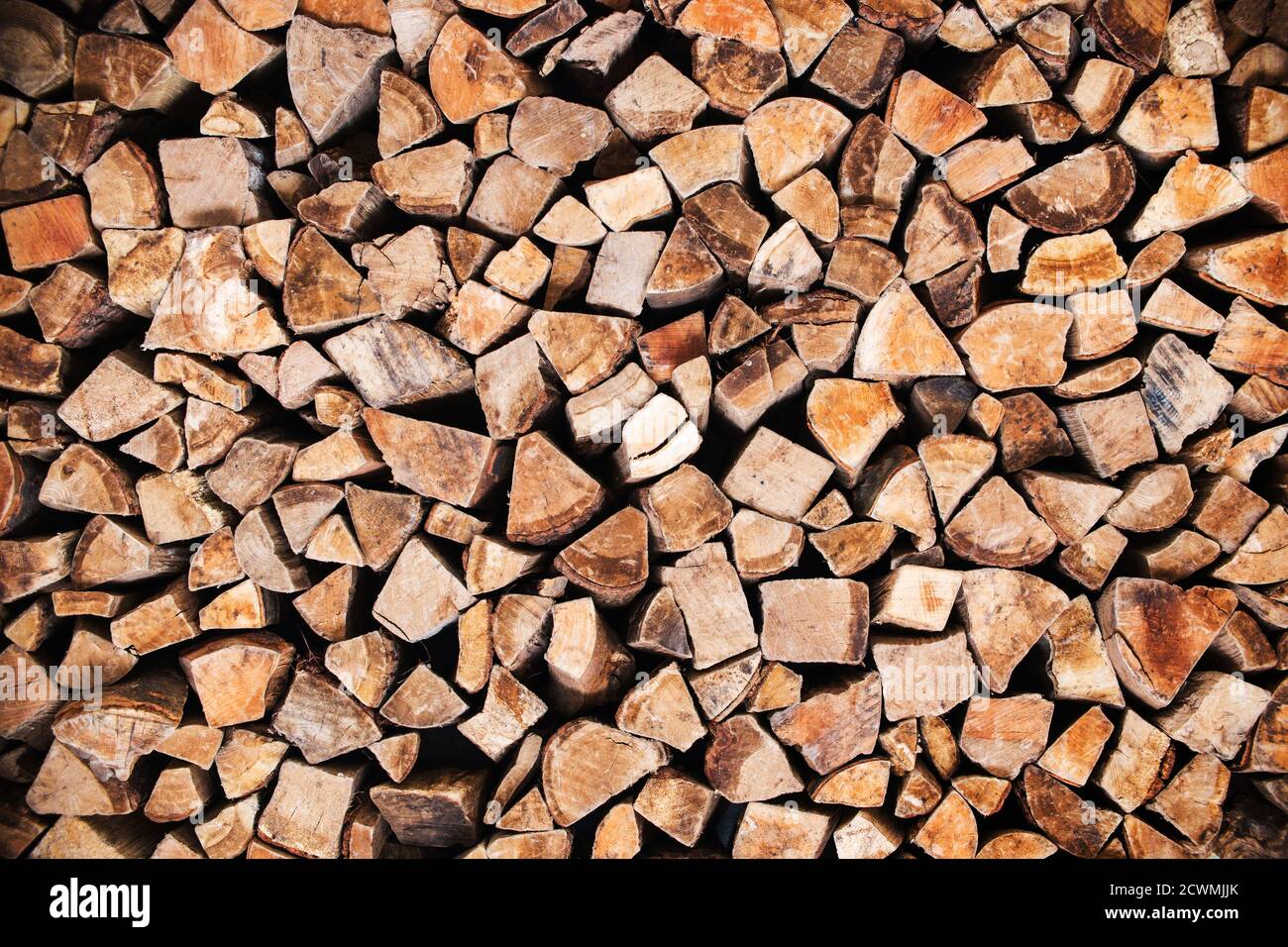 Stack of wood logs, wooden abstract winter and fall background Stock ...