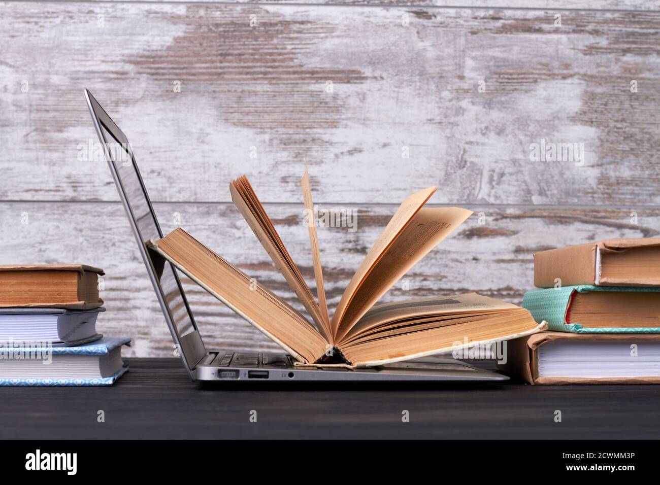 Laptop opened hi-res stock photography and images - Alamy