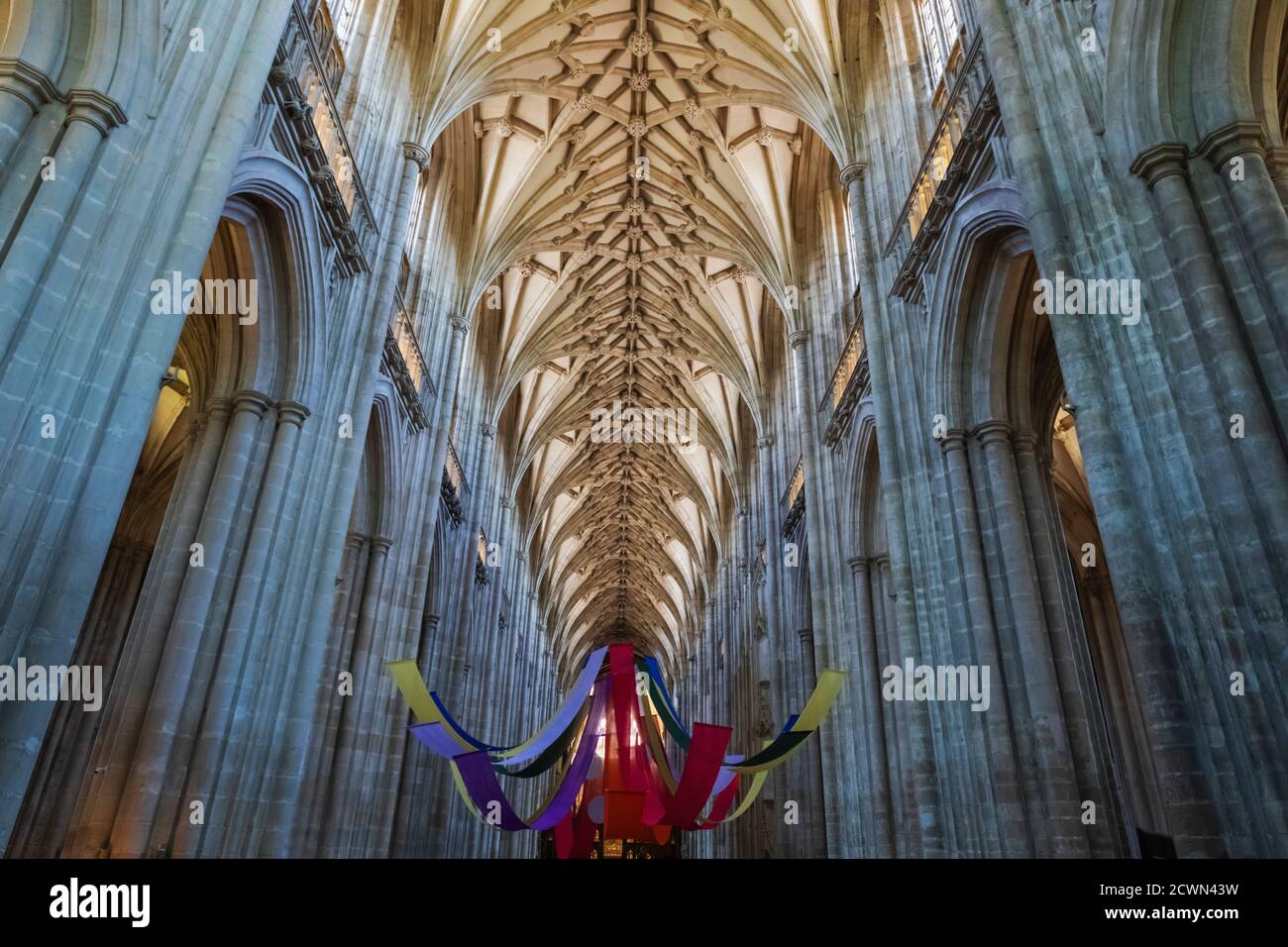 England, Hampshire, Winchester, Winchester Cathedral, Interior View ...