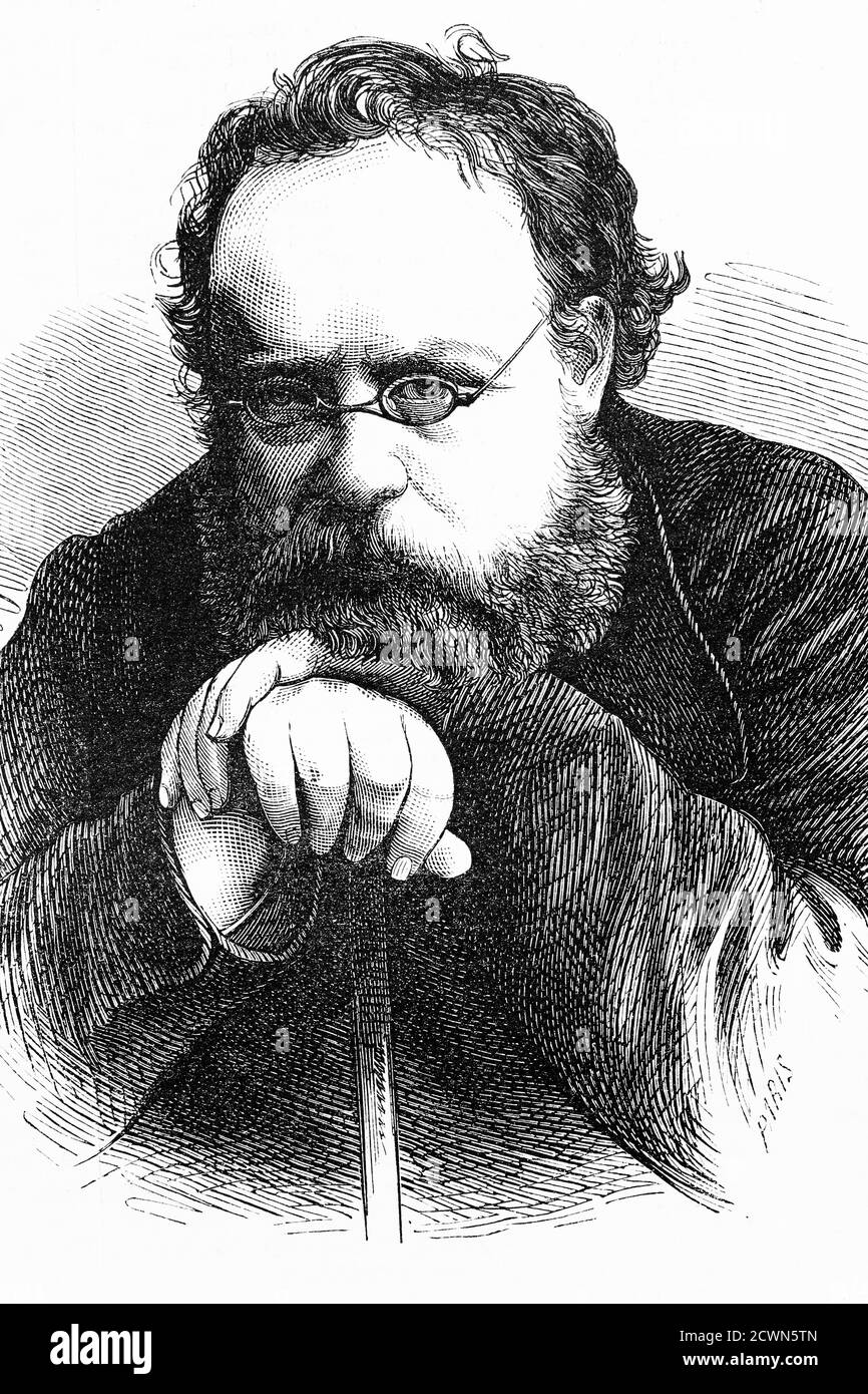 Pierre-Joseph Proudhon. Politician, anarchist and philosopher. 1809 ...