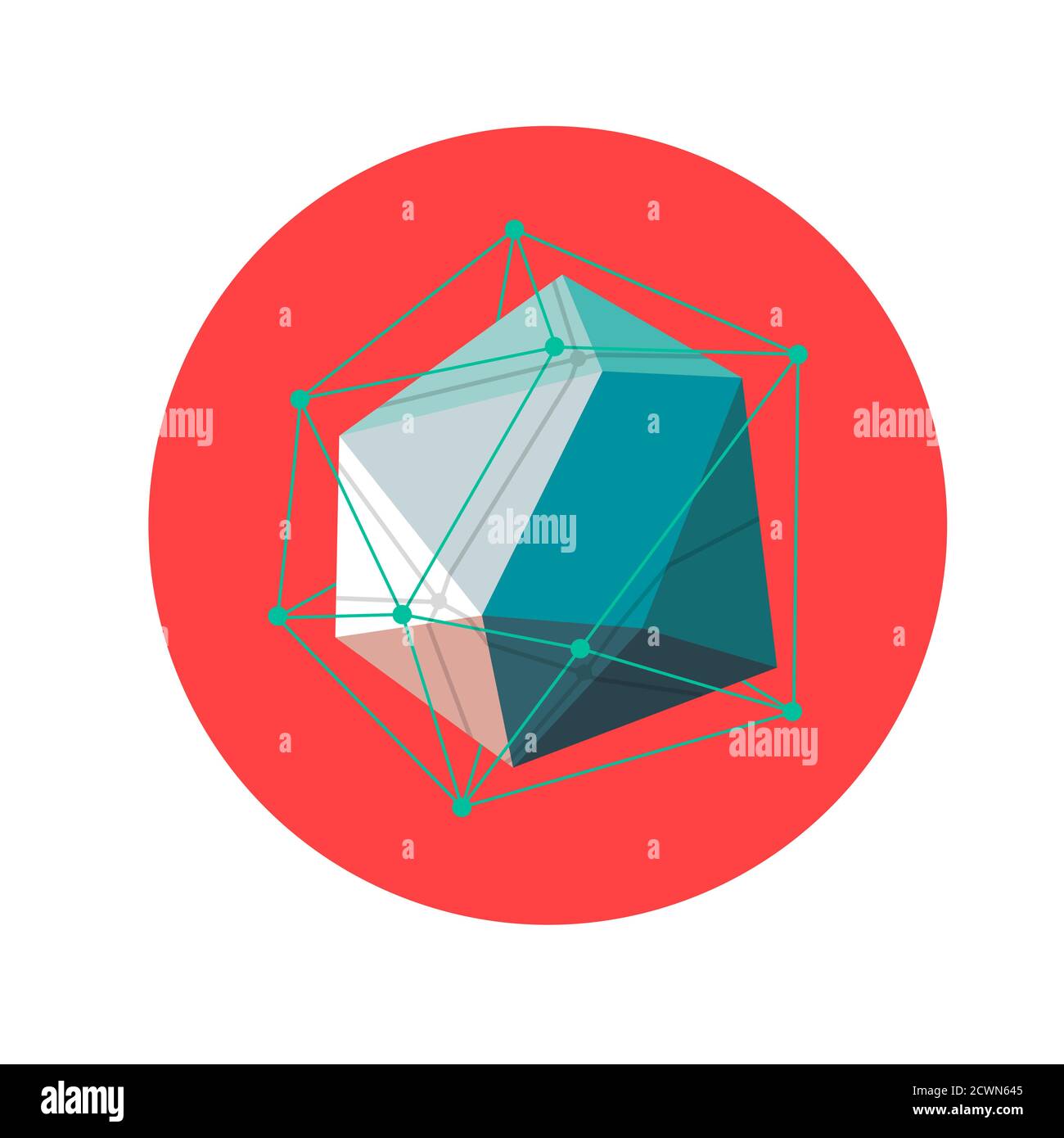 Lowpoly geometric shape. Vector illustration Stock Vector Image & Art ...