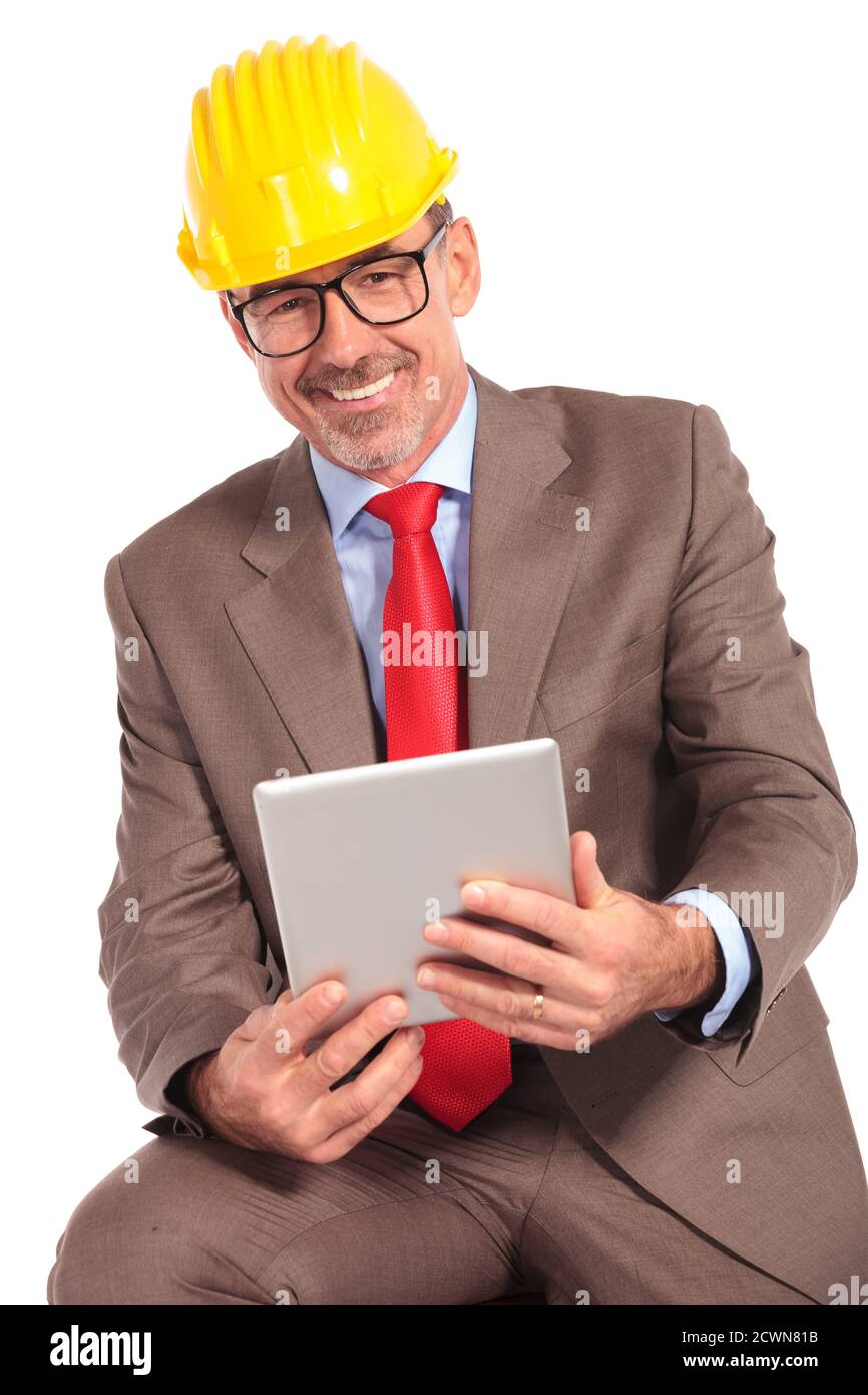 Old construction engineer hi-res stock photography and images - Alamy
