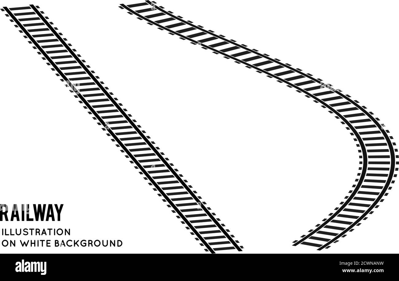 Steel railway Stock Vector Images - Alamy