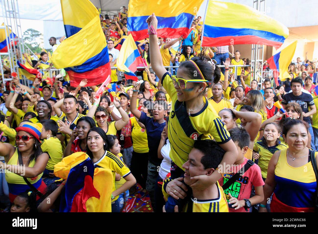 Colombia fans hi-res stock photography and images - Alamy