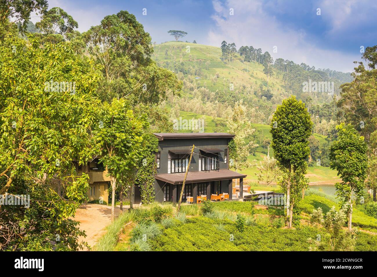 Sri Lanka, Hatton, Castlereagh Lake, Farm Resorts hotel Stock Photo - Alamy