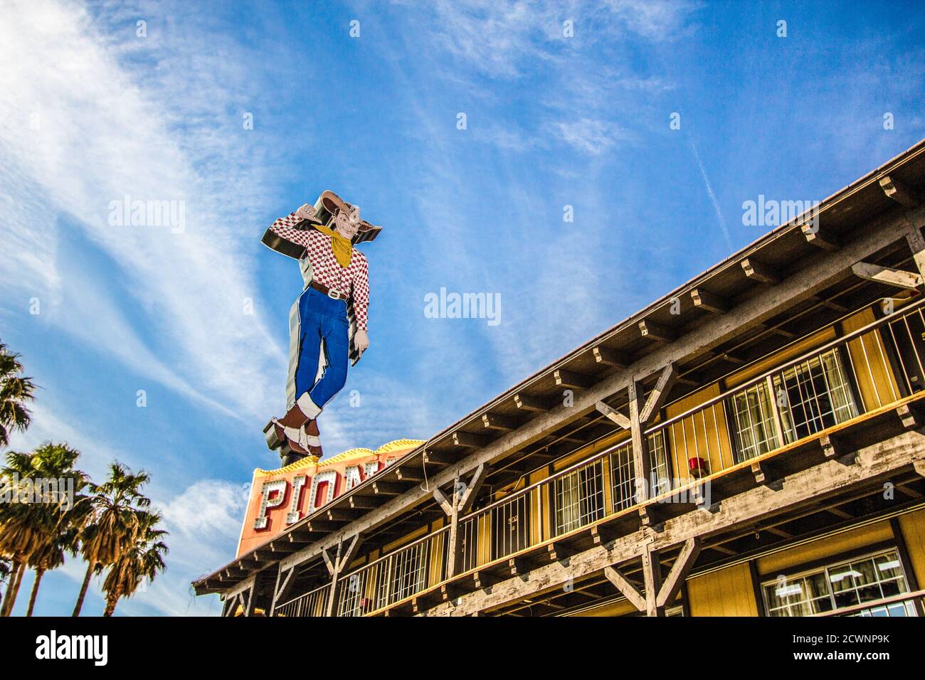 Exterior of the Pioneer Gambling Hall In Laughlin Nevada with famous ...