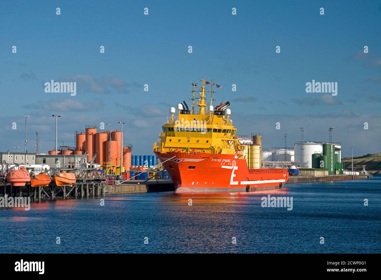 Offshore Supply Vessel 'Viking Dynamic' in Aberdeen docks Scotland ...
