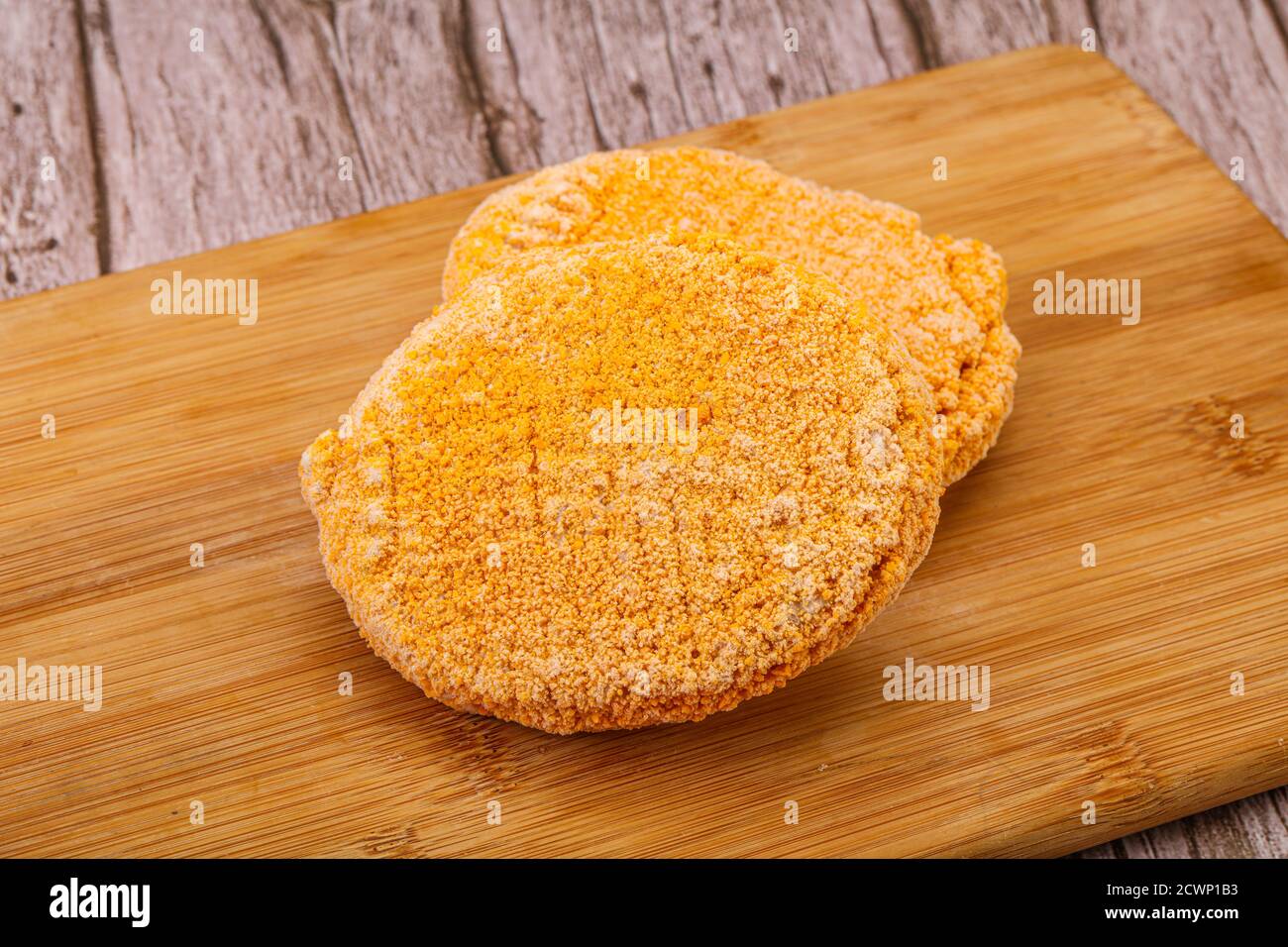 Raw homemade chicken cutlet for roast Stock Photo - Alamy