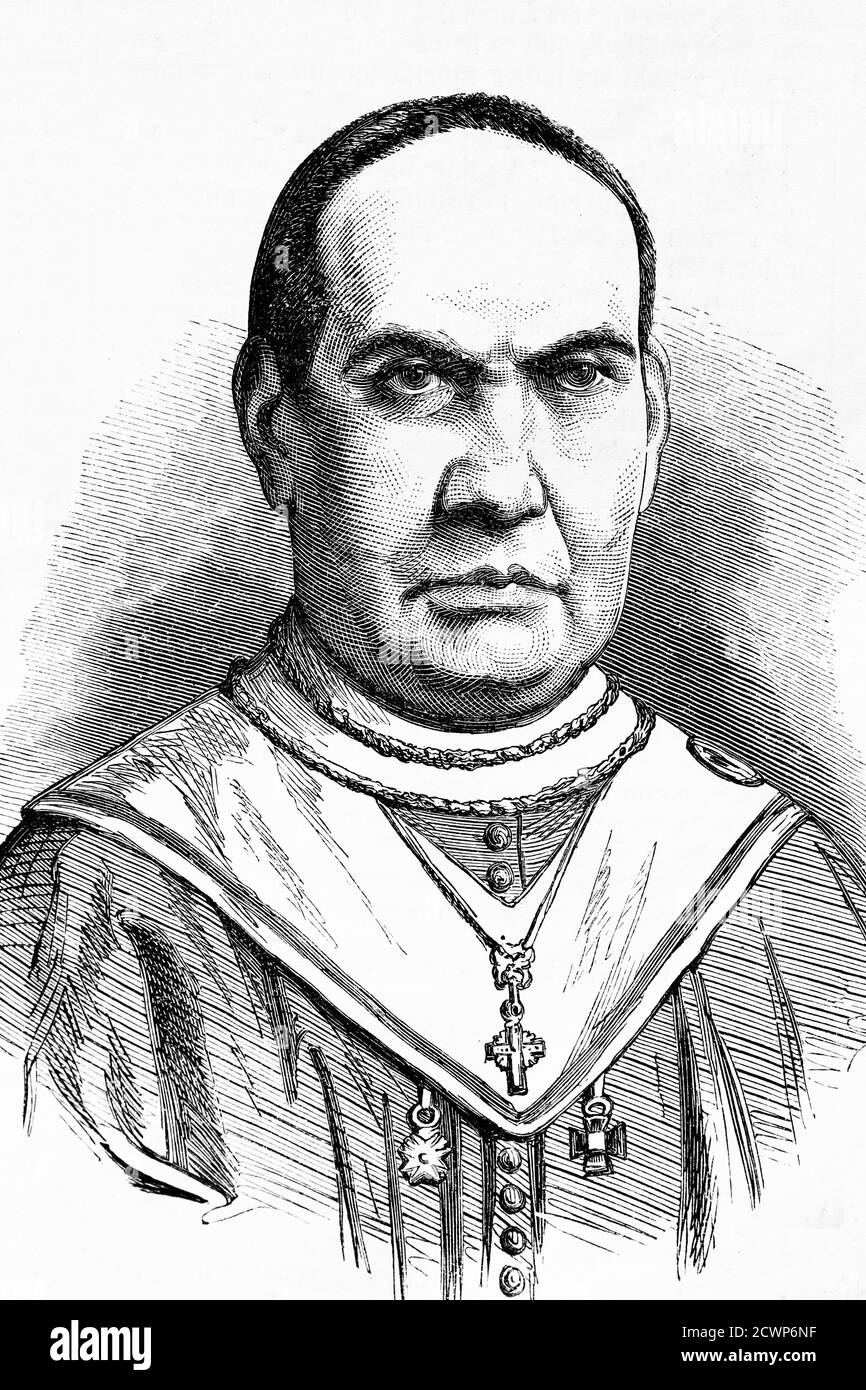 Catalan Saint Antoni María Claret, Bishop and founder of the missionary ...