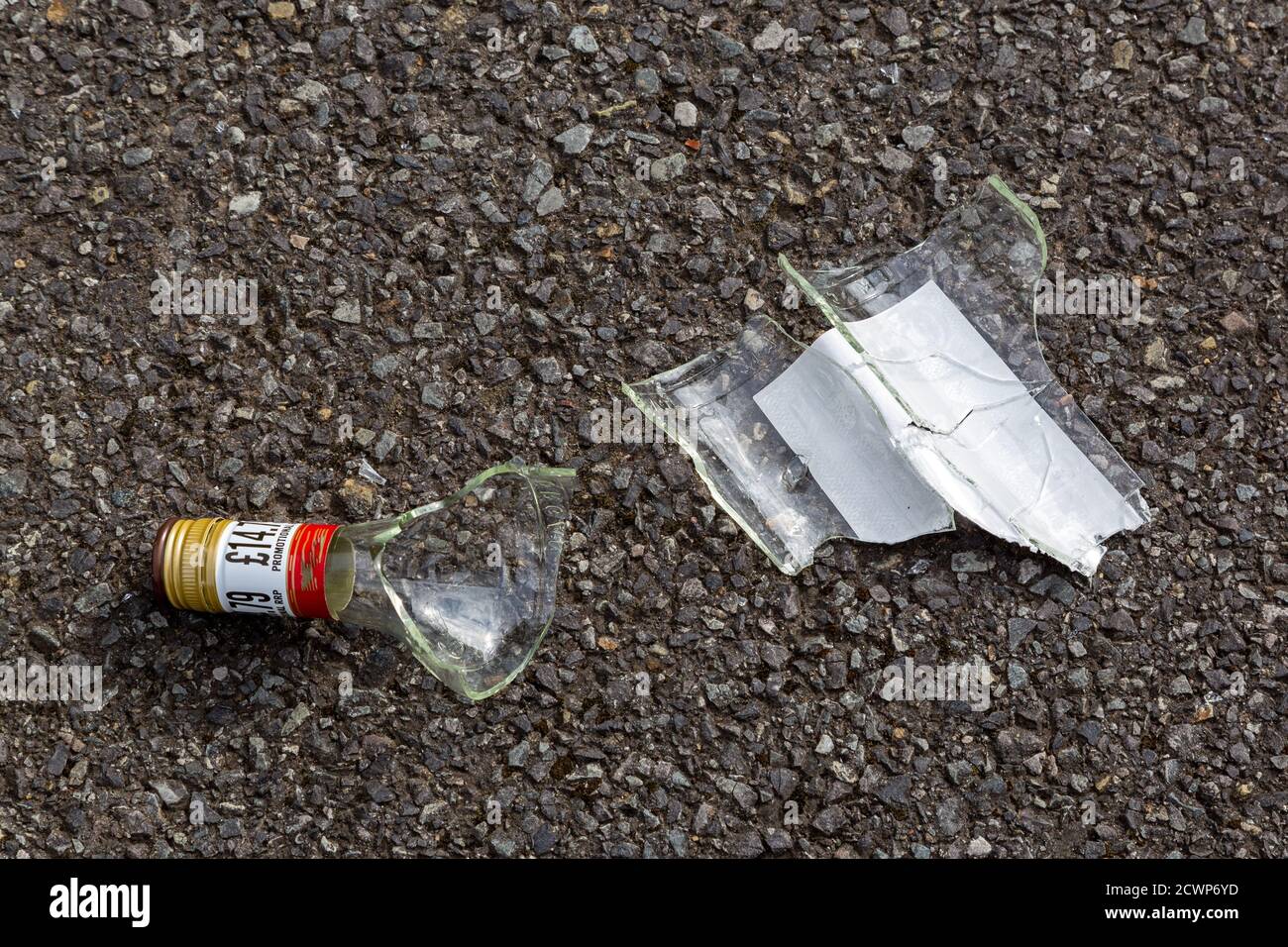 Broken Wine Glass Bottle