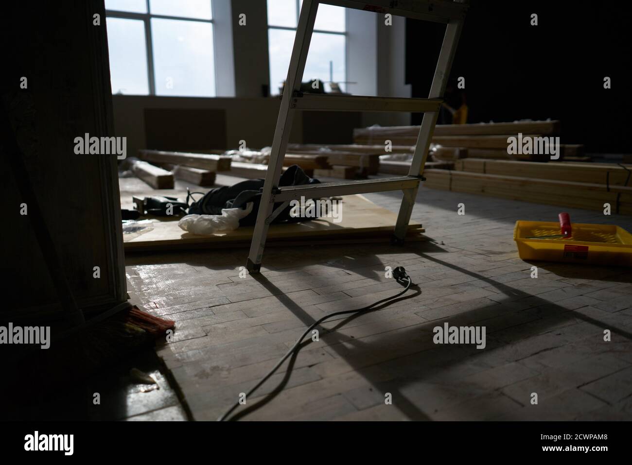 construction tools repair industrial work space improvement Stock Photo ...