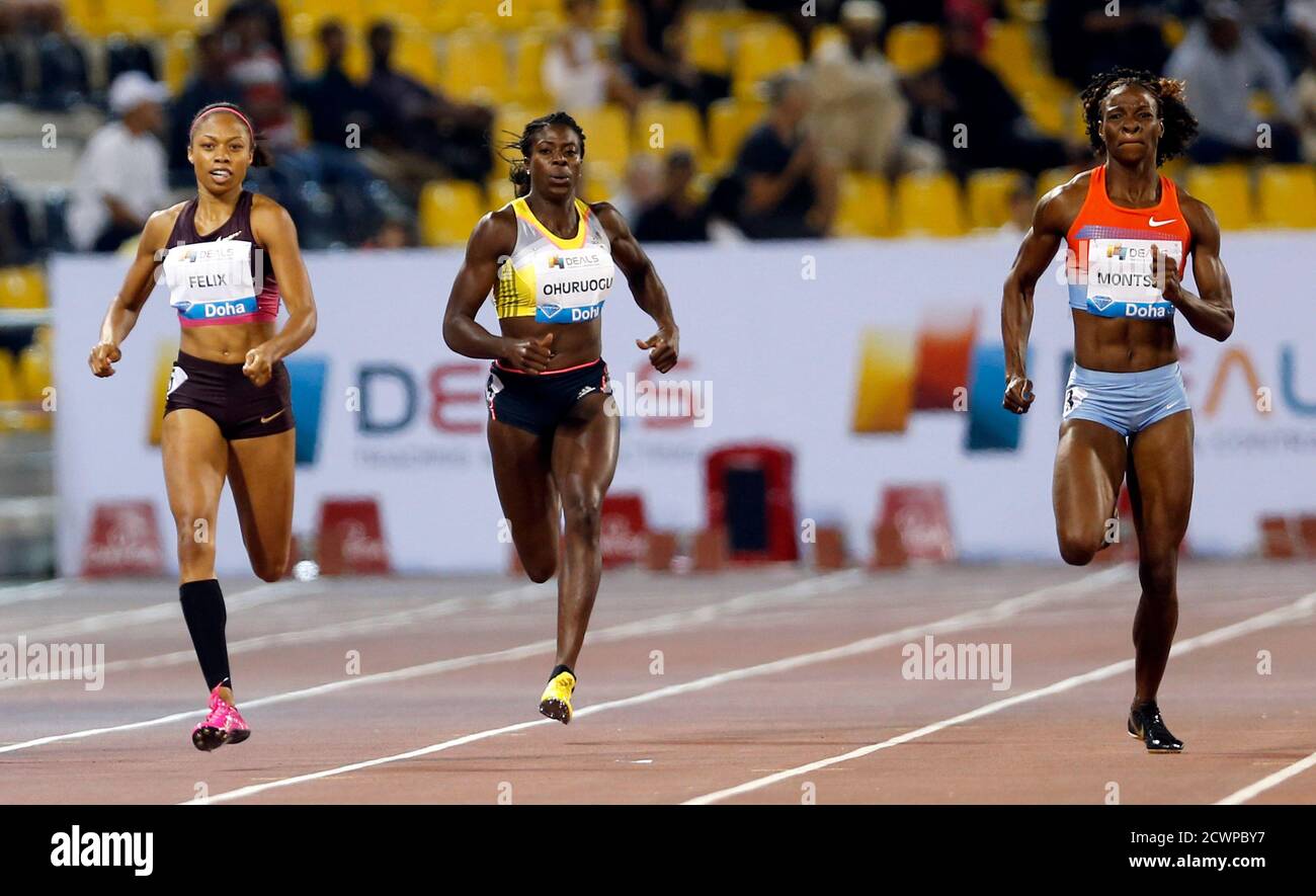 Allyson felix doha hi-res stock photography and images - Alamy