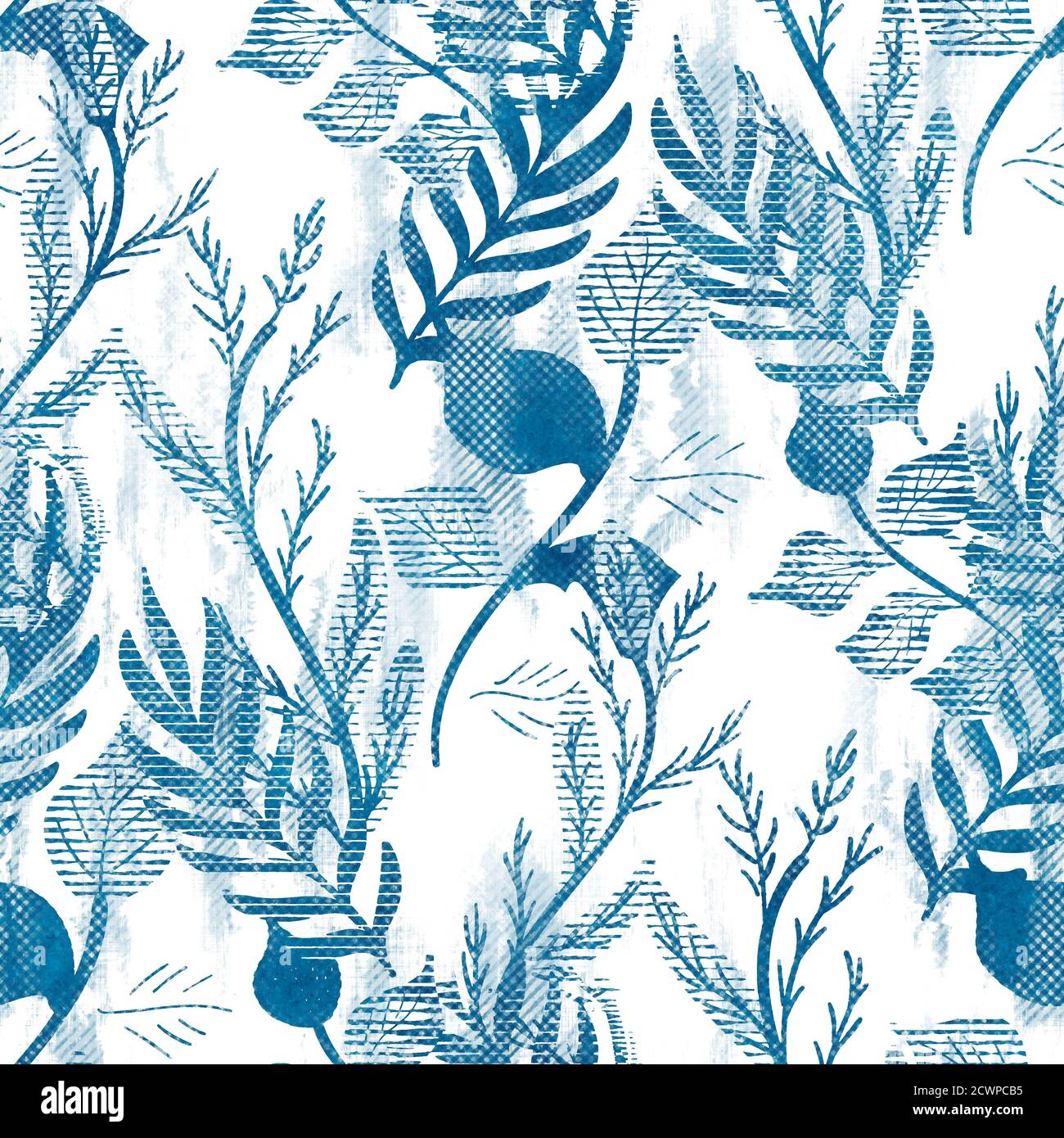 Seamless blue ink pen crosshatch blueprint pattern Stock Photo - Alamy