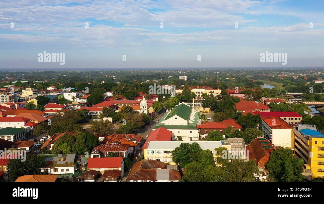 Historic colonial town in Spanish style Vigan. Historic buildings in ...