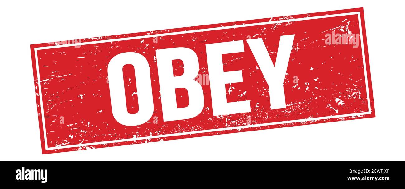 Obey text hi-res stock photography and images - Alamy
