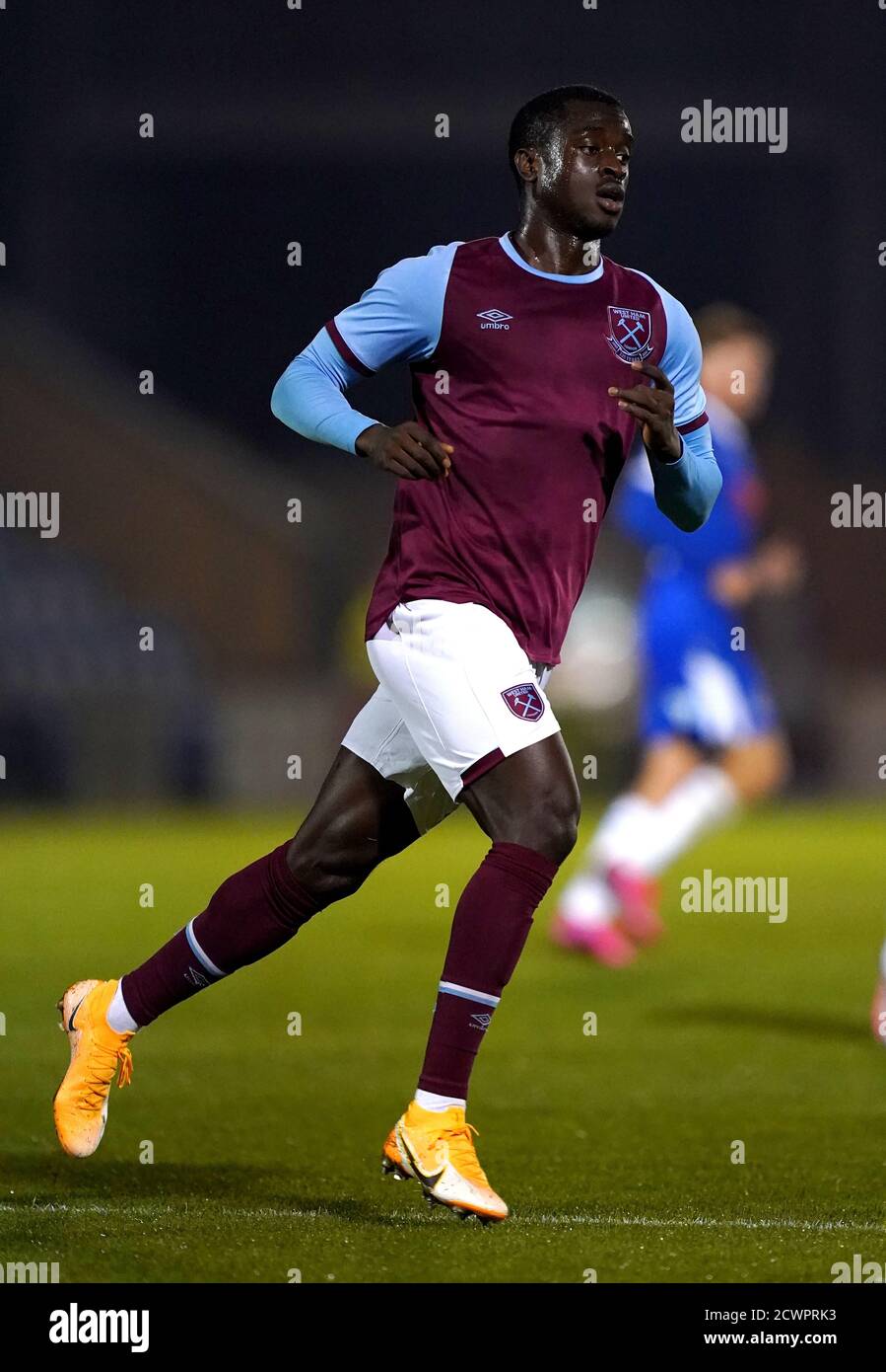 West Ham United's Mesaque Dju during the EFL Trophy match at the ...