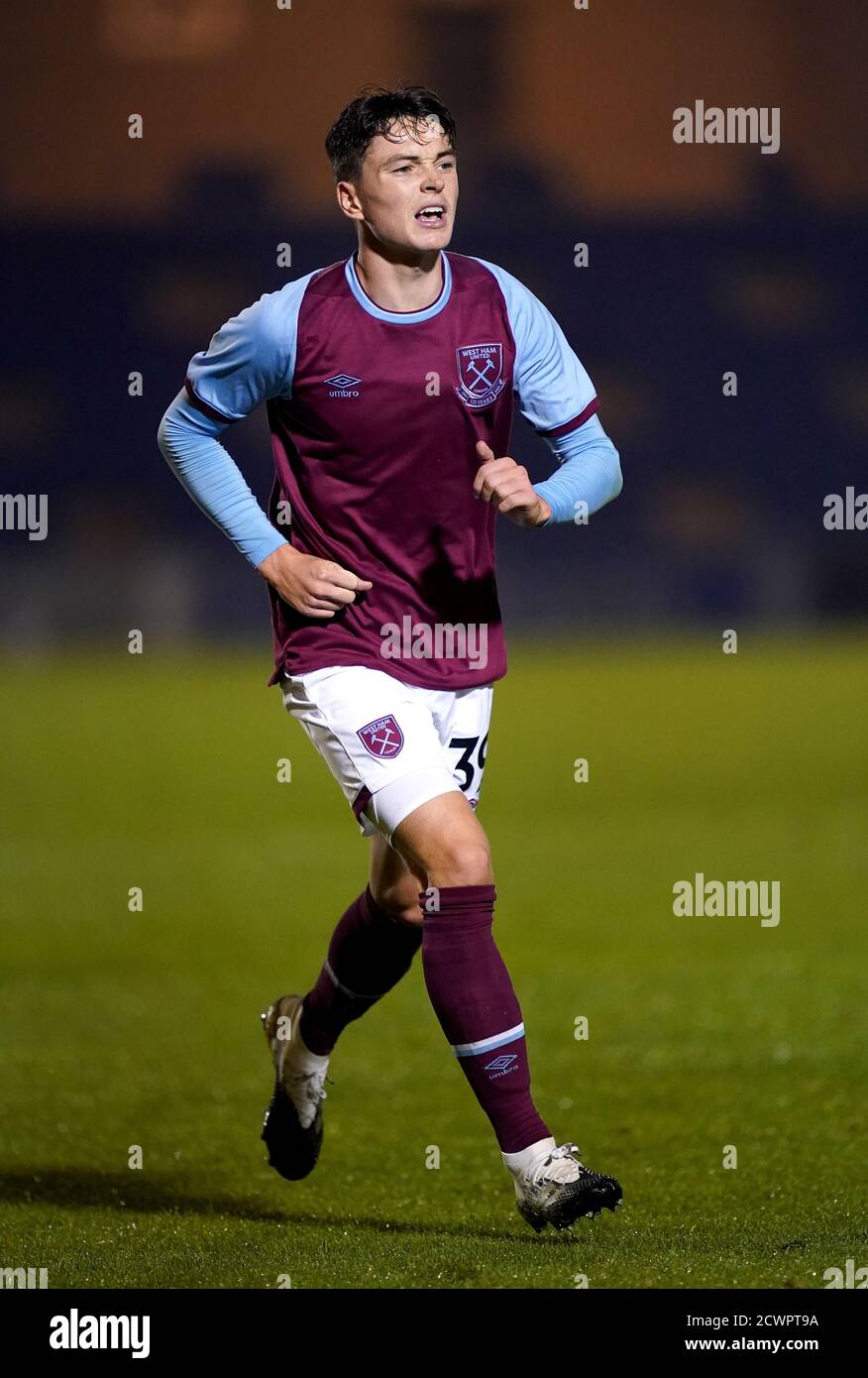 West Ham United's Alfie Lewis during the EFL Trophy match at the ...