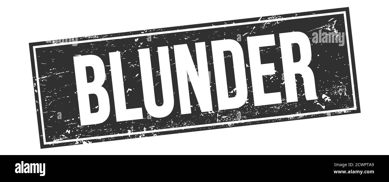 Blunder stamp Cut Out Stock Images & Pictures - Alamy