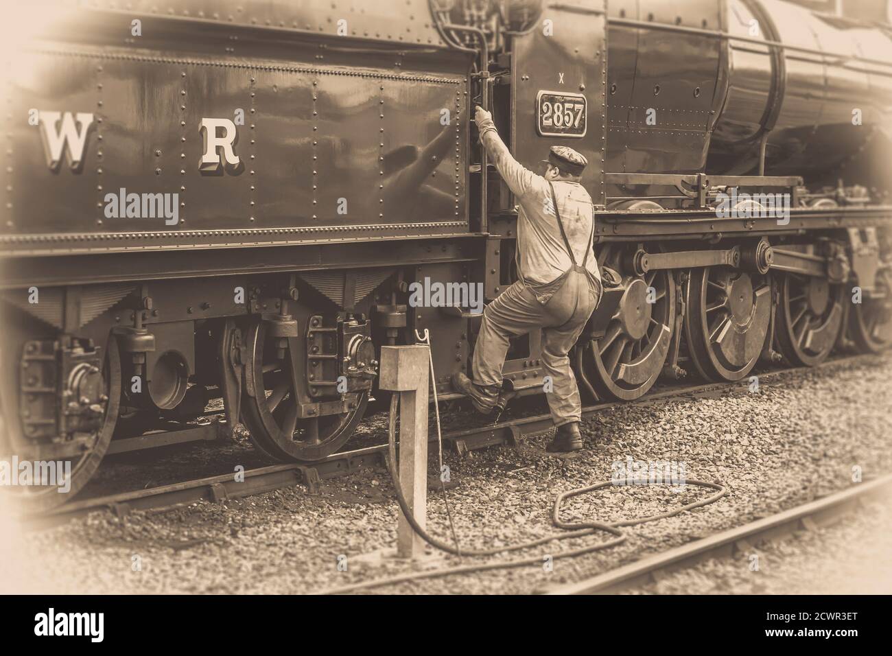 Vintage steam locomotive 2857 severn hi-res stock photography and ...