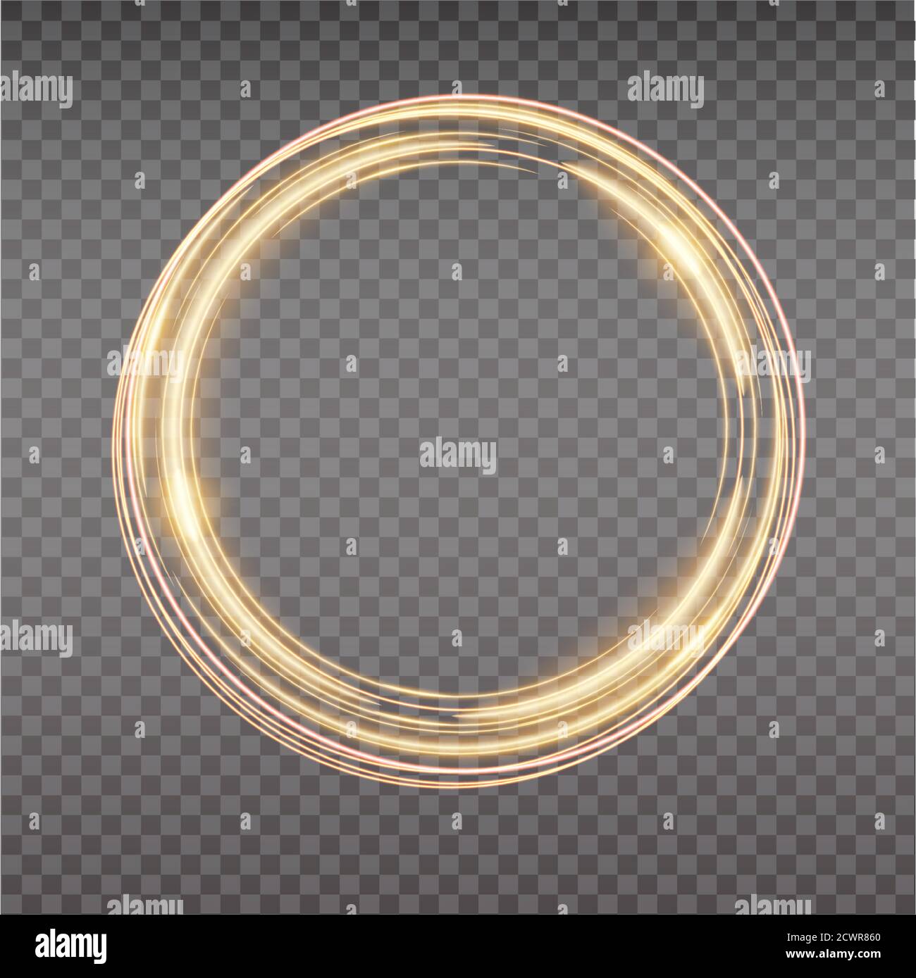 Bright halo. Abstract glowing circles. Light optical effect halo on ...