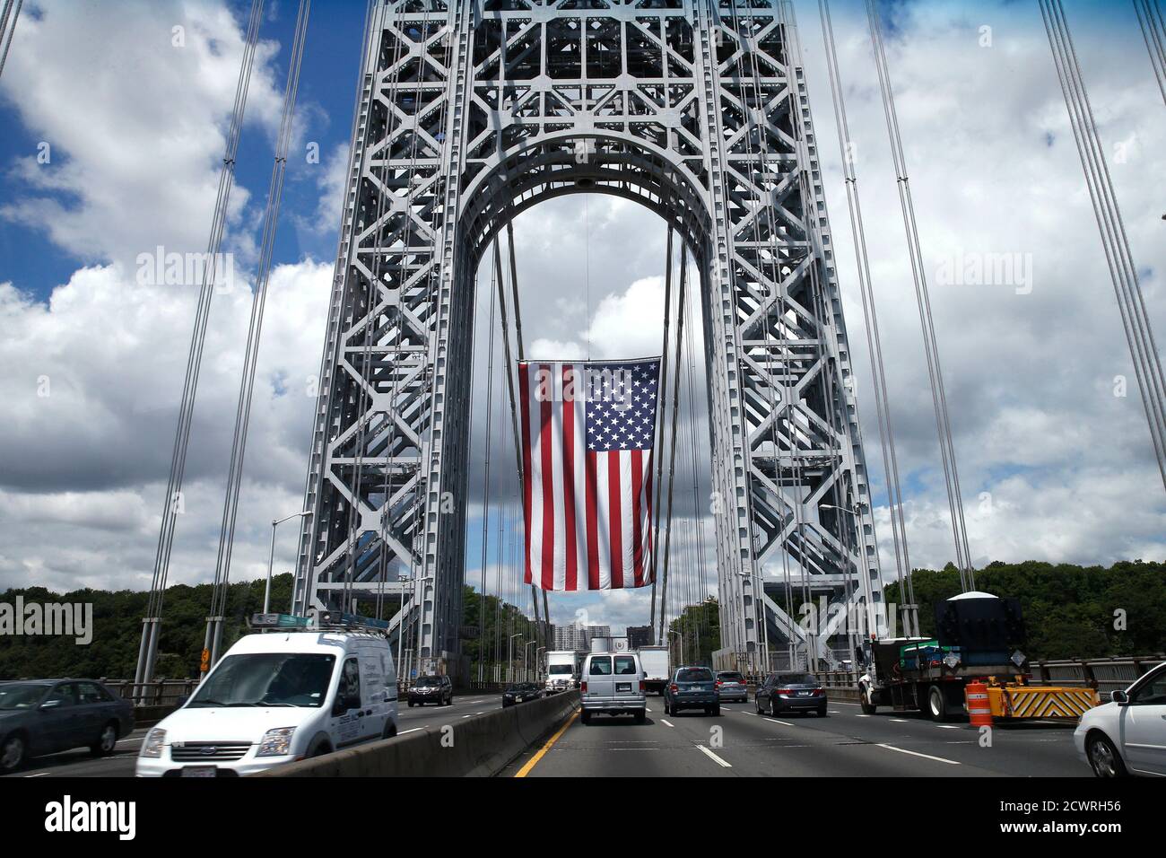 George washington bridge flag hi-res stock photography and images - Alamy