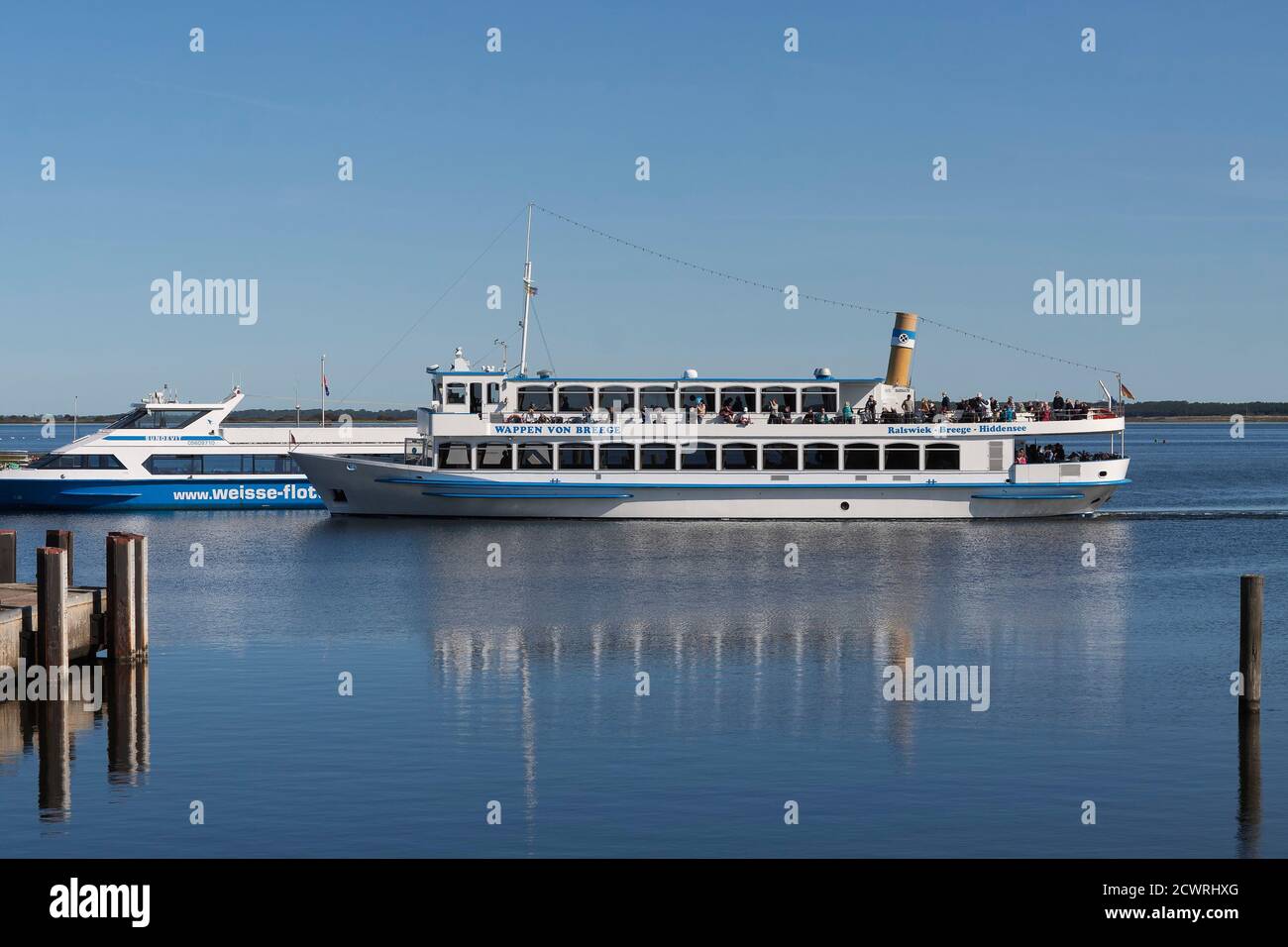 Excursion boat, Hiddensee, Rügen, Germany Stock Photo - Alamy