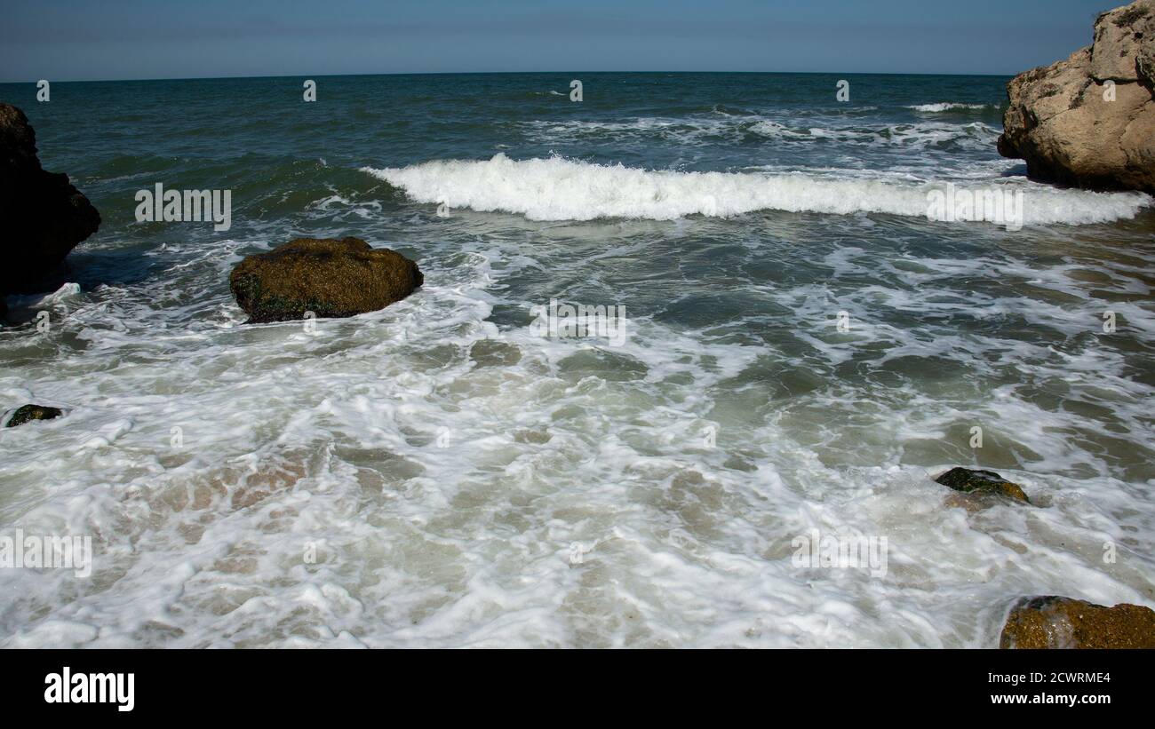 Summer landscape on the Azov Sea, Crimea Stock Photo - Alamy