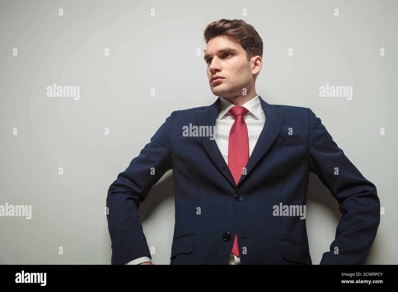 Superman in business suit hi-res stock photography and images - Alamy