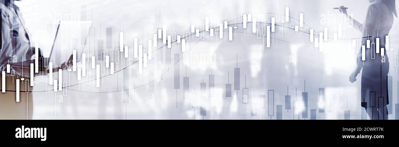 Financial Stock Market Graph. Website Economic Banner Stock Photo - Alamy