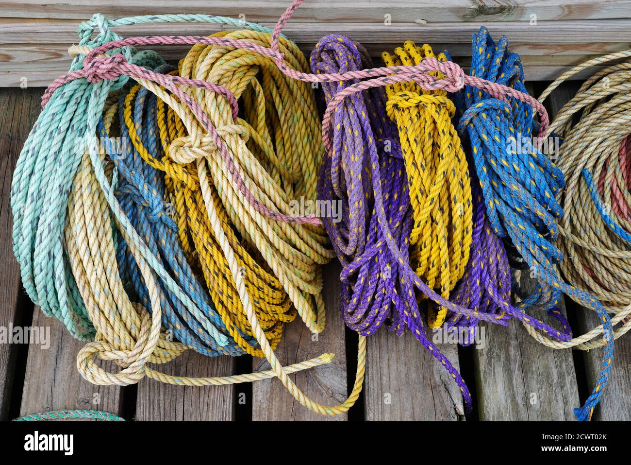 Colorful fishing ropes hi-res stock photography and images - Alamy