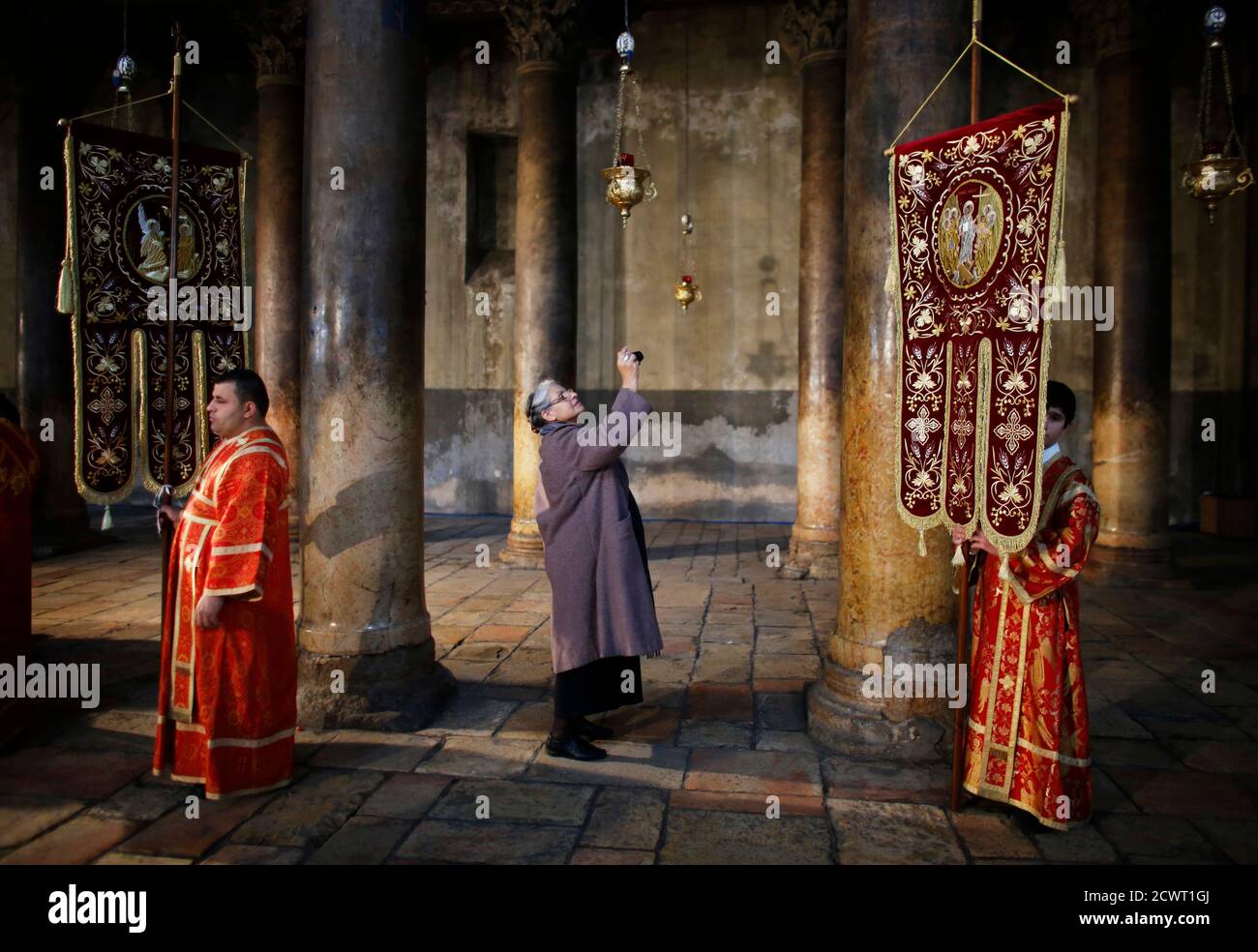 Eastern orthodox patriarch of jerusalem hi-res stock photography and ...