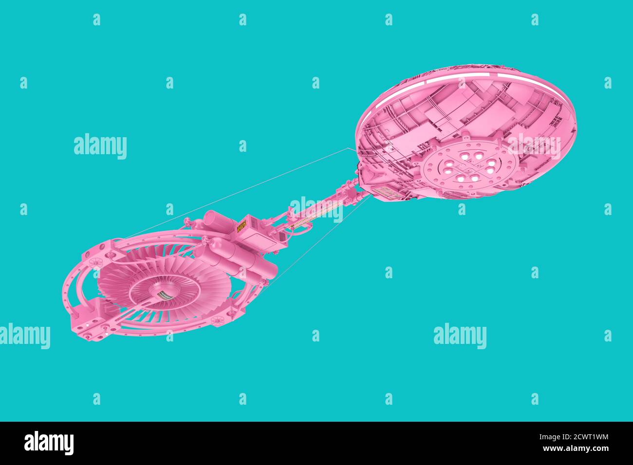 Pink Space Ship