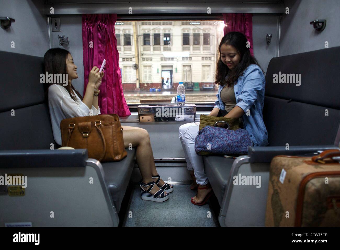 Women only carriage train hi-res stock photography and images - Alamy