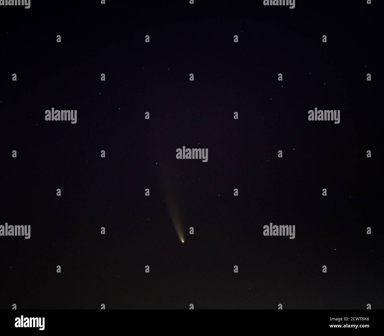 Comet NEOWISE, discovered by NASA's NEOWISE mission, was visible over ...