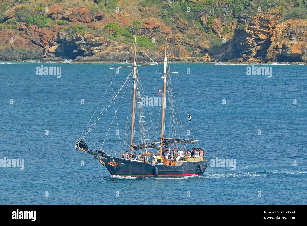 Pirate ship at Long Bay in St. Thomas Island, US Virgin Islands, USA ...