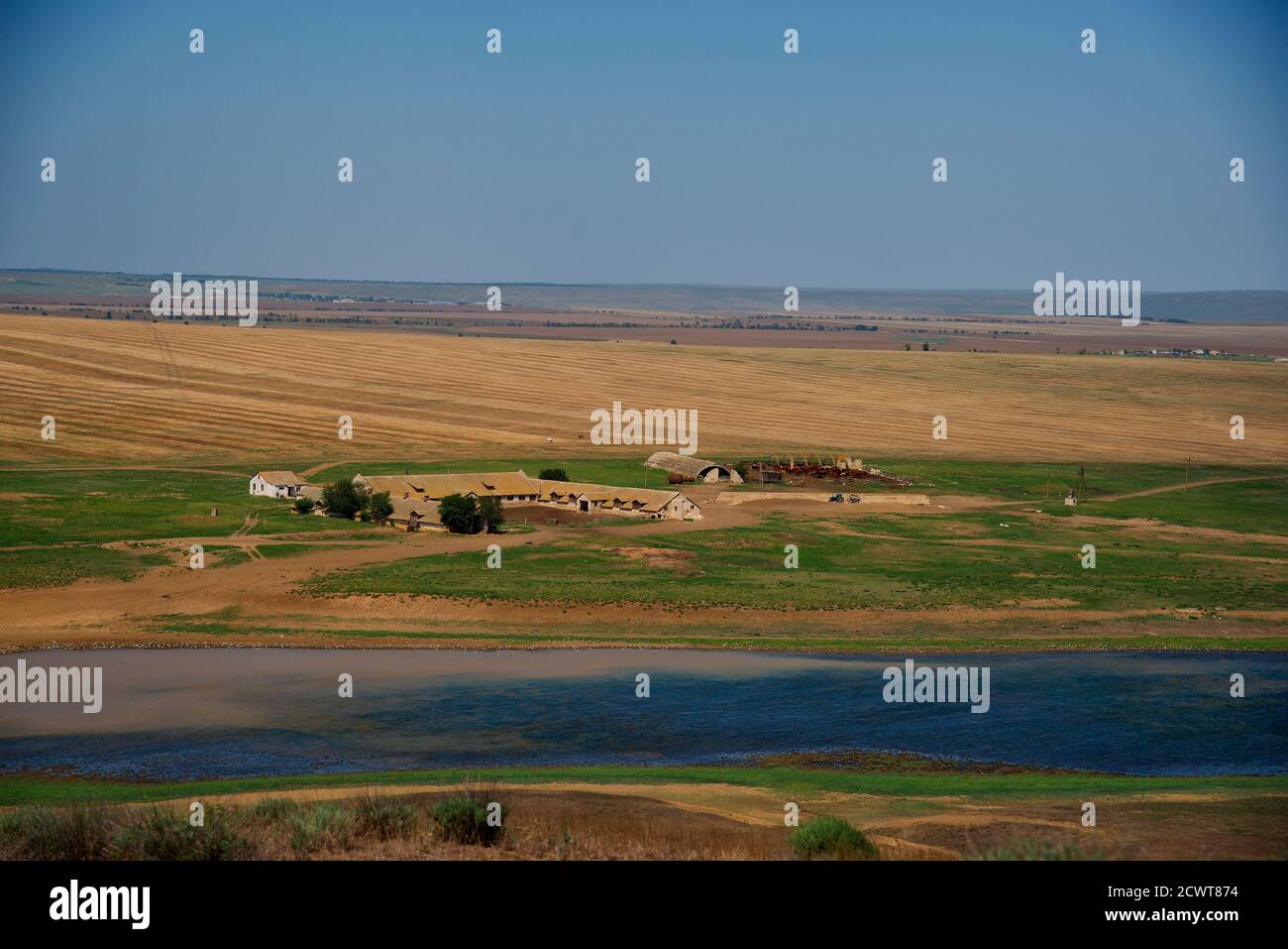 Summer landscape of the steppe Crimea. Kerch Peninsula Stock Photo - Alamy
