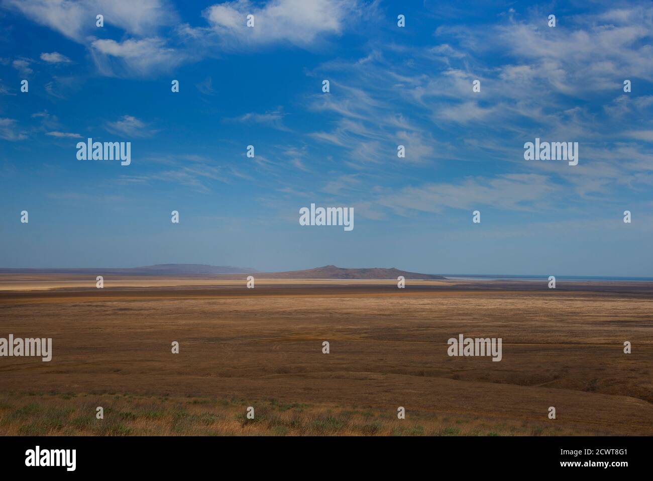 Summer landscape of the steppe Crimea. Kerch Peninsula Stock Photo - Alamy