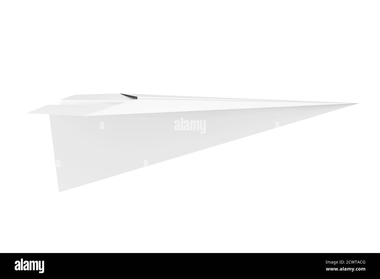 White Origami Paper Airplane on a white background. 3d Rendering Stock ...