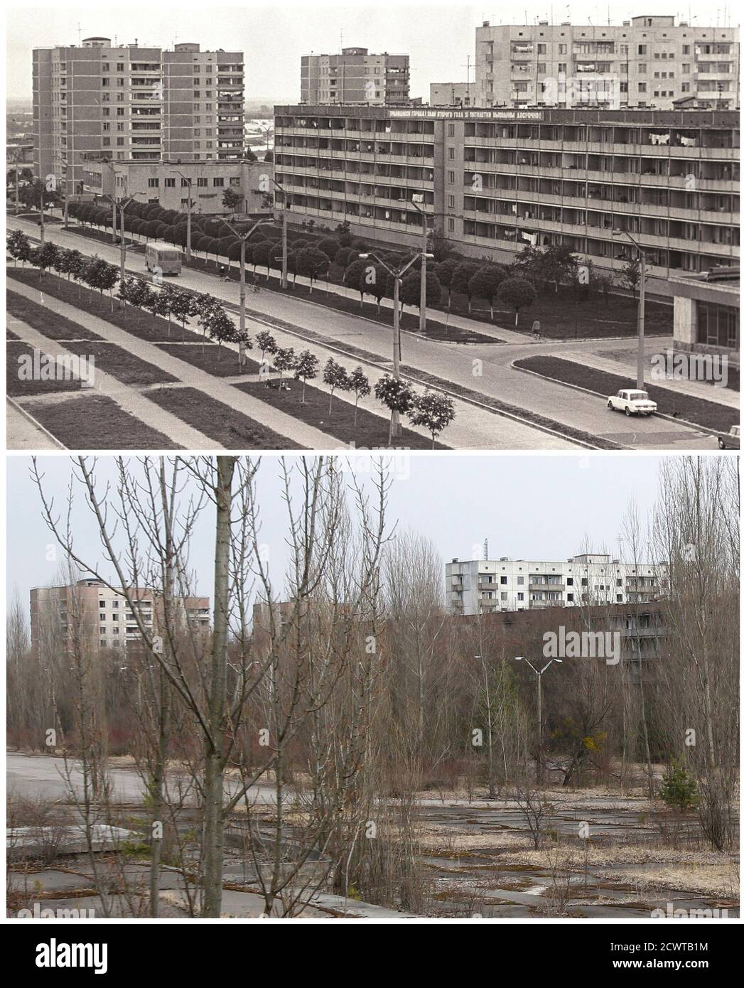 Chernobyl Disaster Explosion Before And After