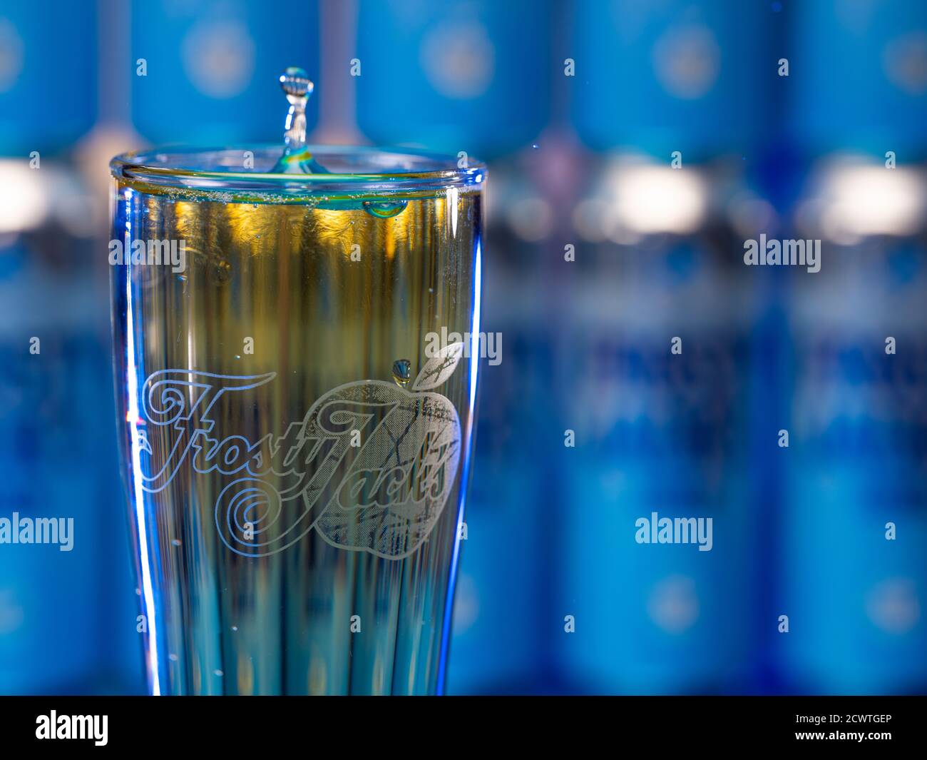 Tins of Frosty Jack's 7.5 % Volumne Cider Stock Photo - Alamy