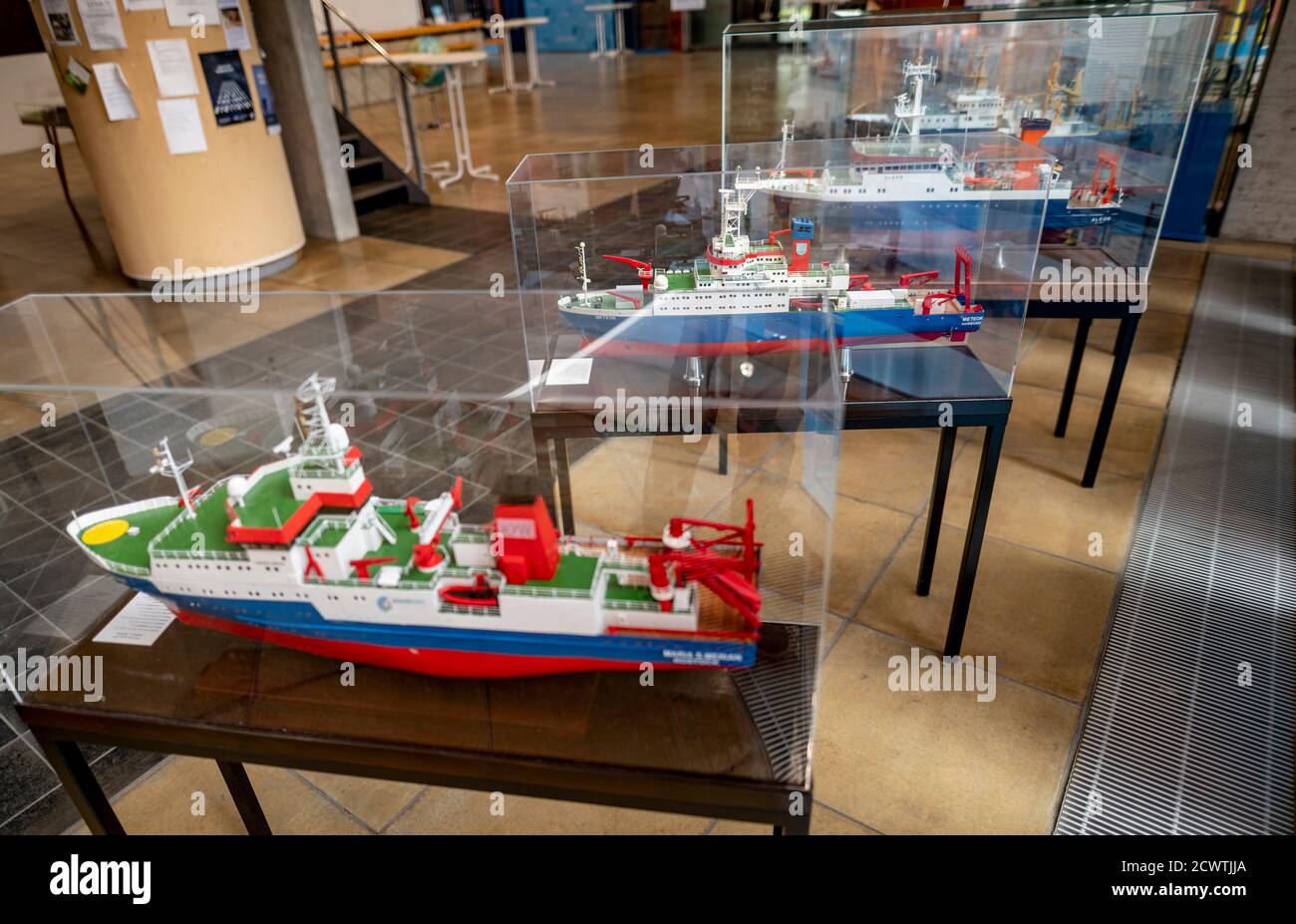 30 September 2020, Schleswig-Holstein, Kiel: Models of the Geomar ...
