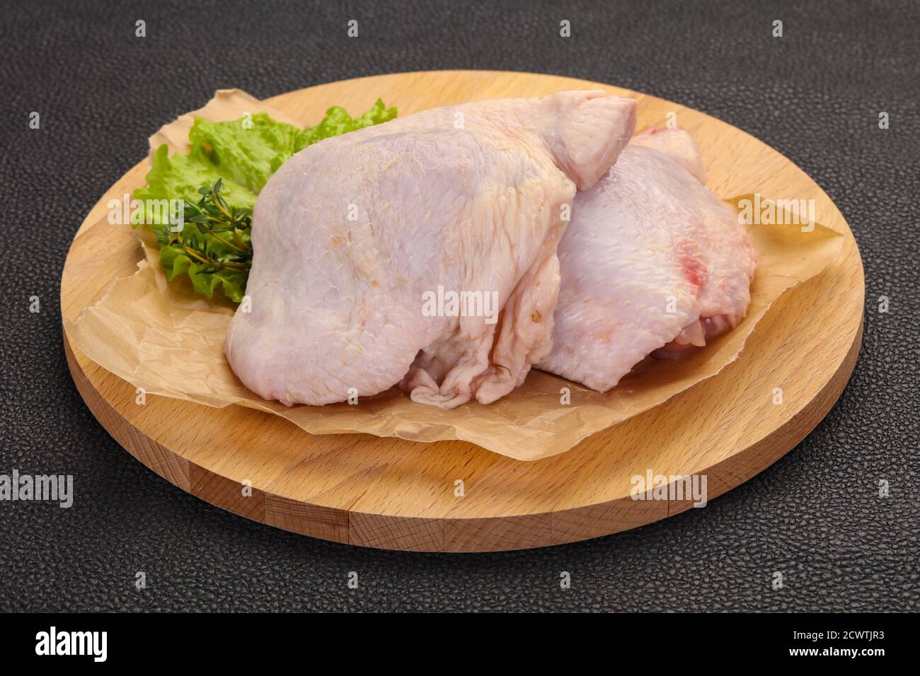 Raw chicken hip ready for cooking Stock Photo - Alamy