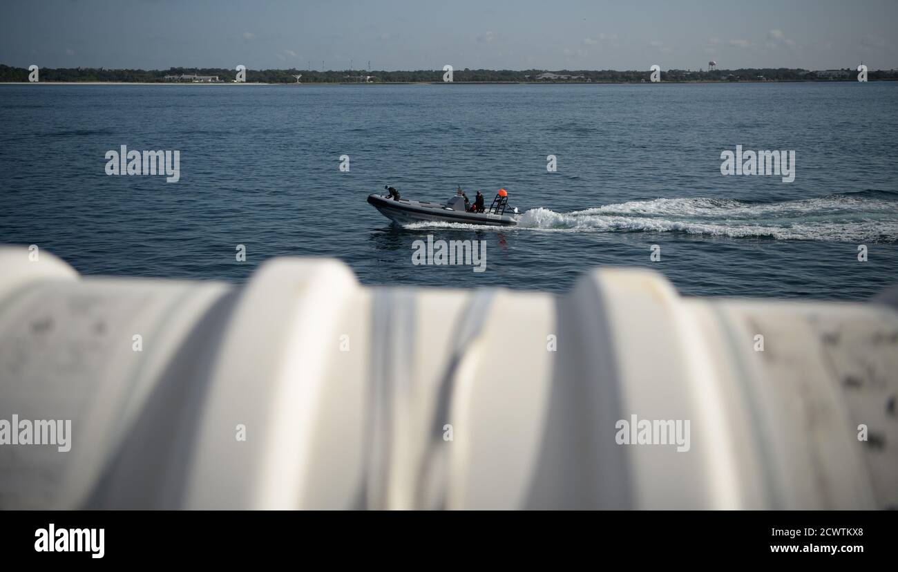 On August 2, 2020, SpaceX recovery teams were deployed in the Gulf of ...