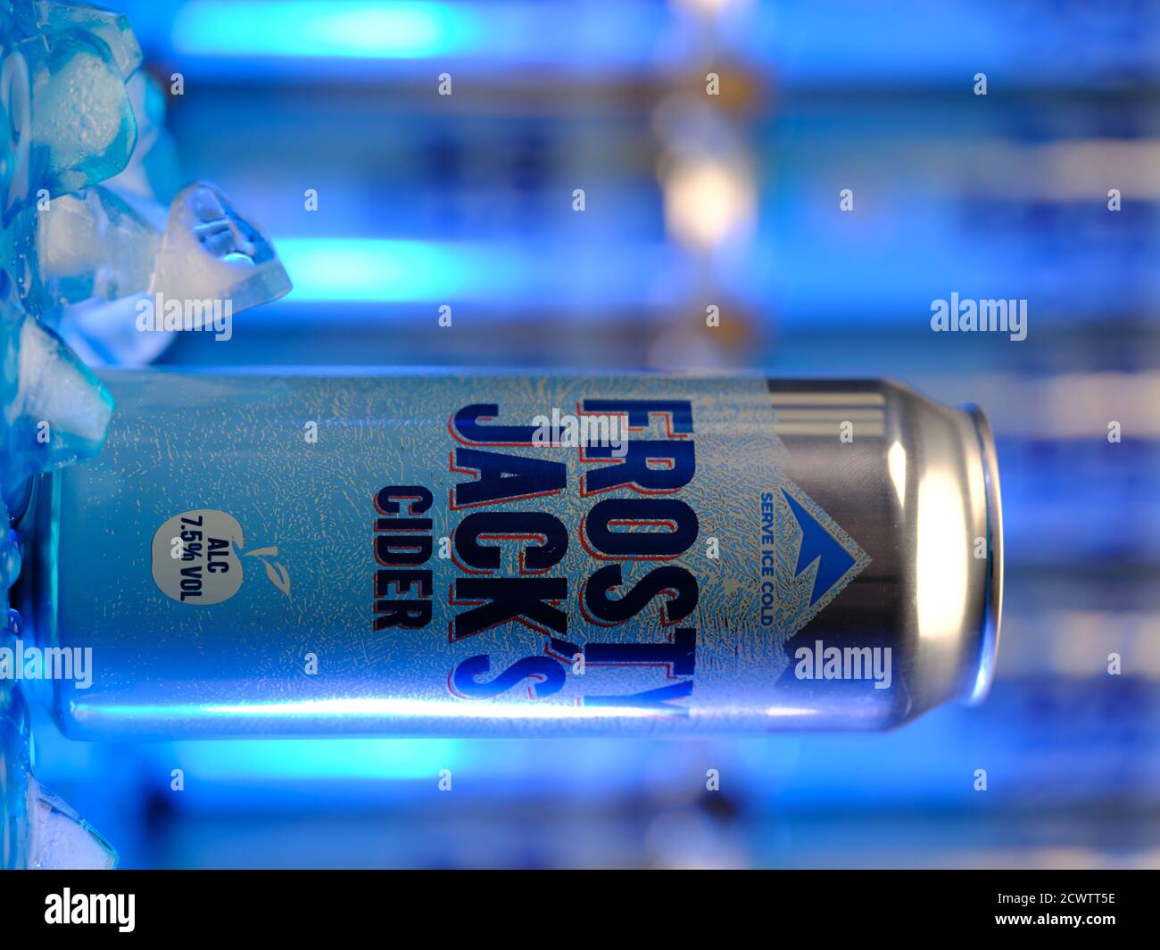Tins of Frosty Jack's 7.5 % Volumne Cider Stock Photo - Alamy