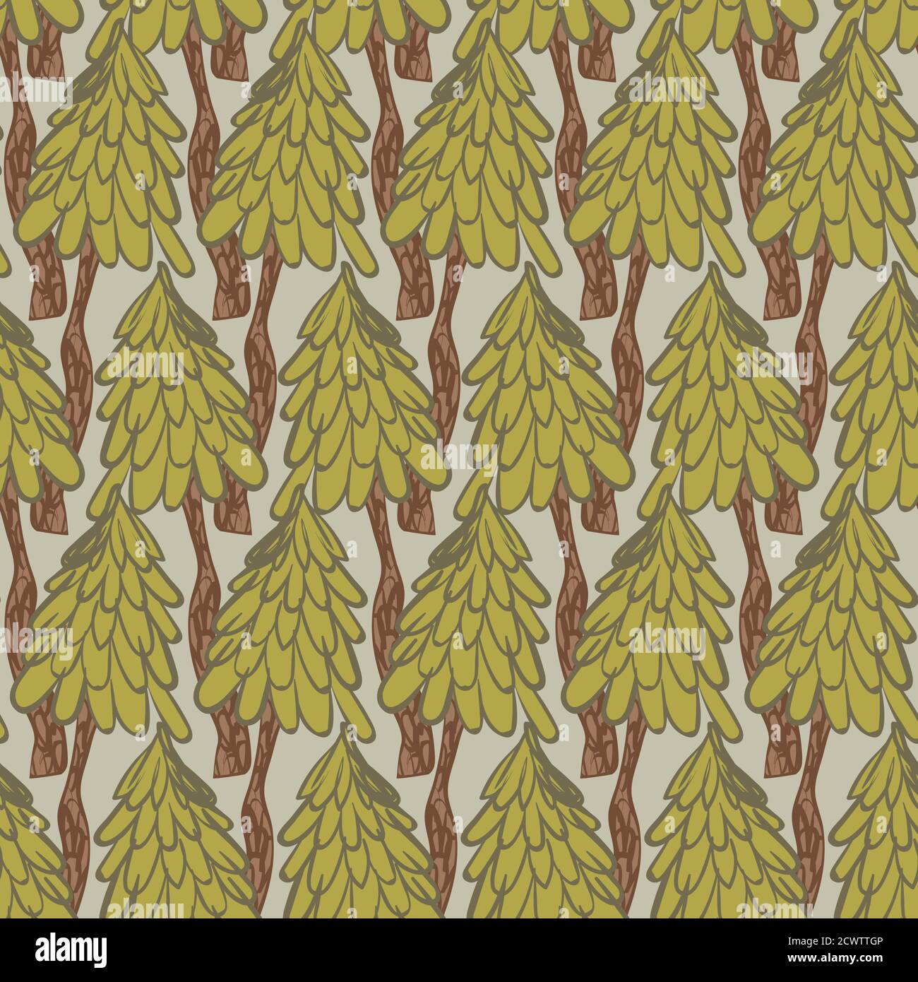 Vegetation woodland trees backdrop background Stock Vector Images - Alamy